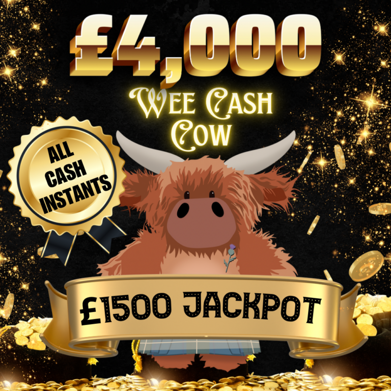 KILTIES CASH COW – £1,500 Jackpot Prize plus 12 Awesome CASH Instant ...