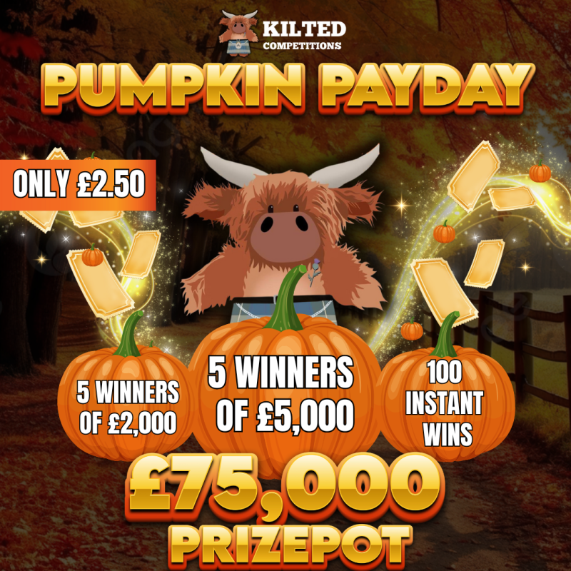 Pumpkin Payday – £75,000 Prize pot